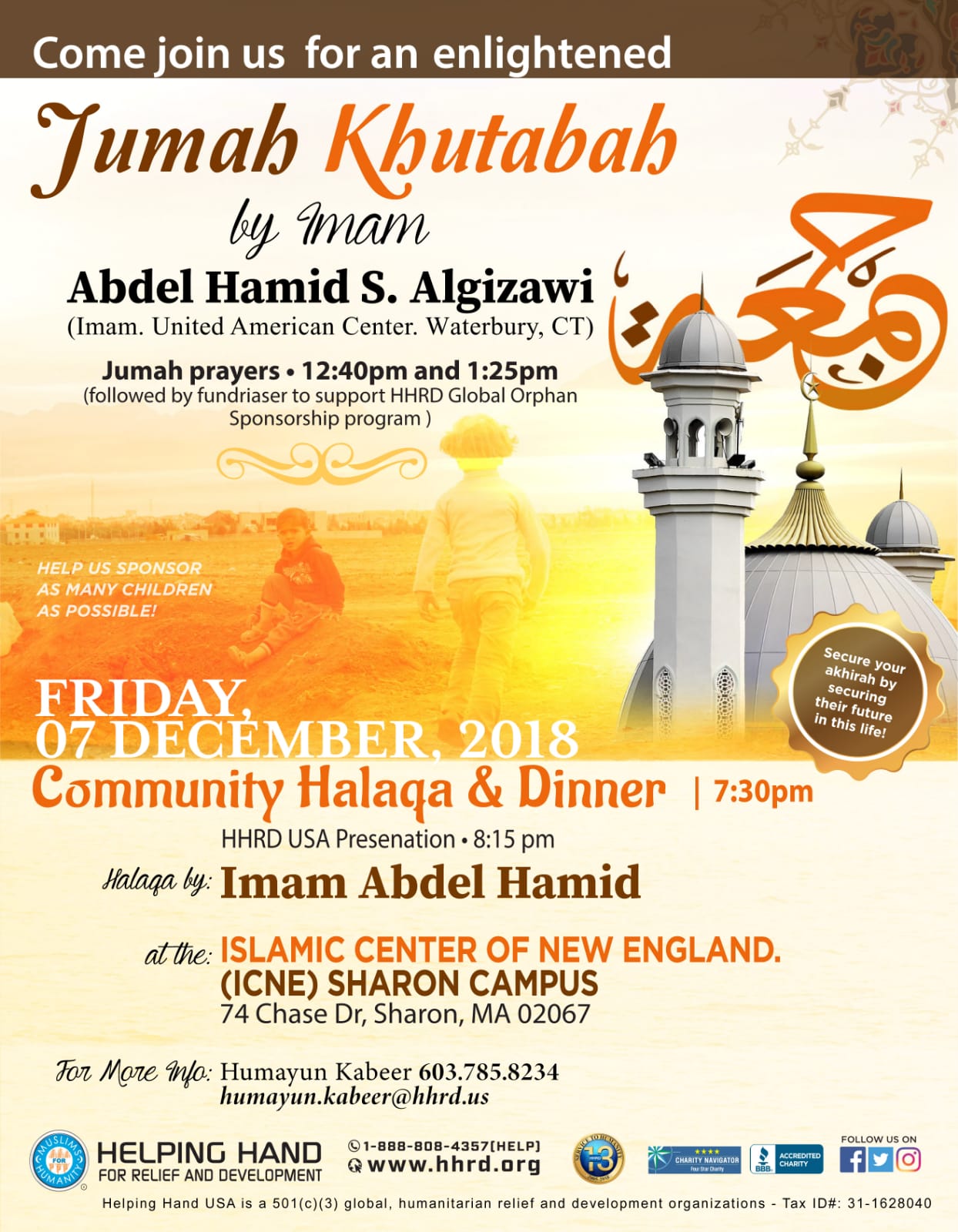 Friday Dec 7, 2018 Khutbah and Halaqa | Islamic Center of New England Friday Dec 7, 2018 Khutbah and Halaqa | Islamic Center of New England